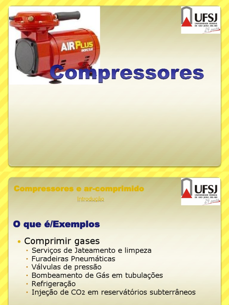 Compressores de ar e sistemas de ar comprimido: conceitos, tipos ...