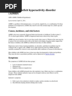 Adhd Brochure | PDF | Attention Deficit Hyperactivity Disorder ...