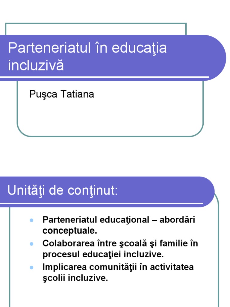 Parteneriat Scoala Familie Comunitate | PDF