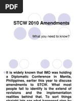 STCW 2010 - Chapters & Manila Amendments | PDF | Sailor | Shipping