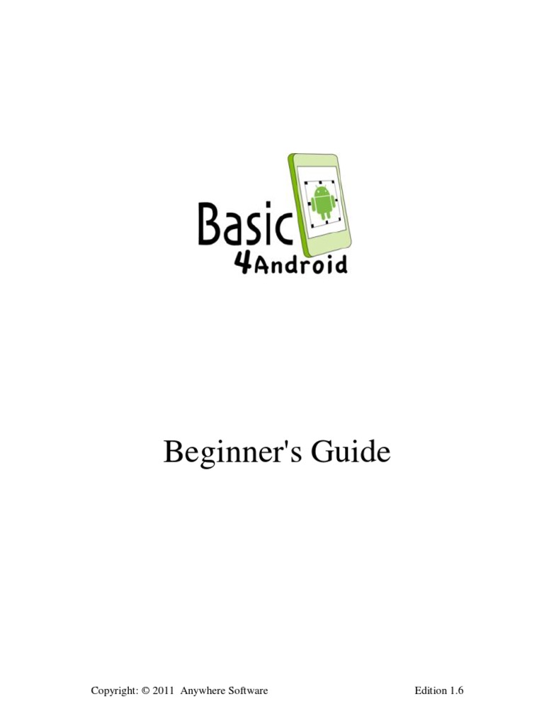 Basic4Android Beginners Guide | PDF | Android (Operating System) | Subroutine