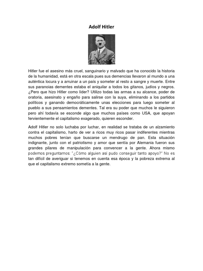 Adolf Hitler | PDF | Madre Teresa | Adolf Hitler