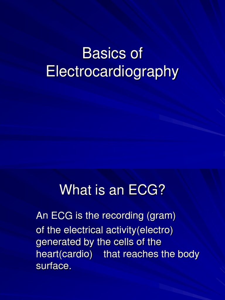 Basic of Ecg | PDF | Electrocardiography | Cardiovascular System