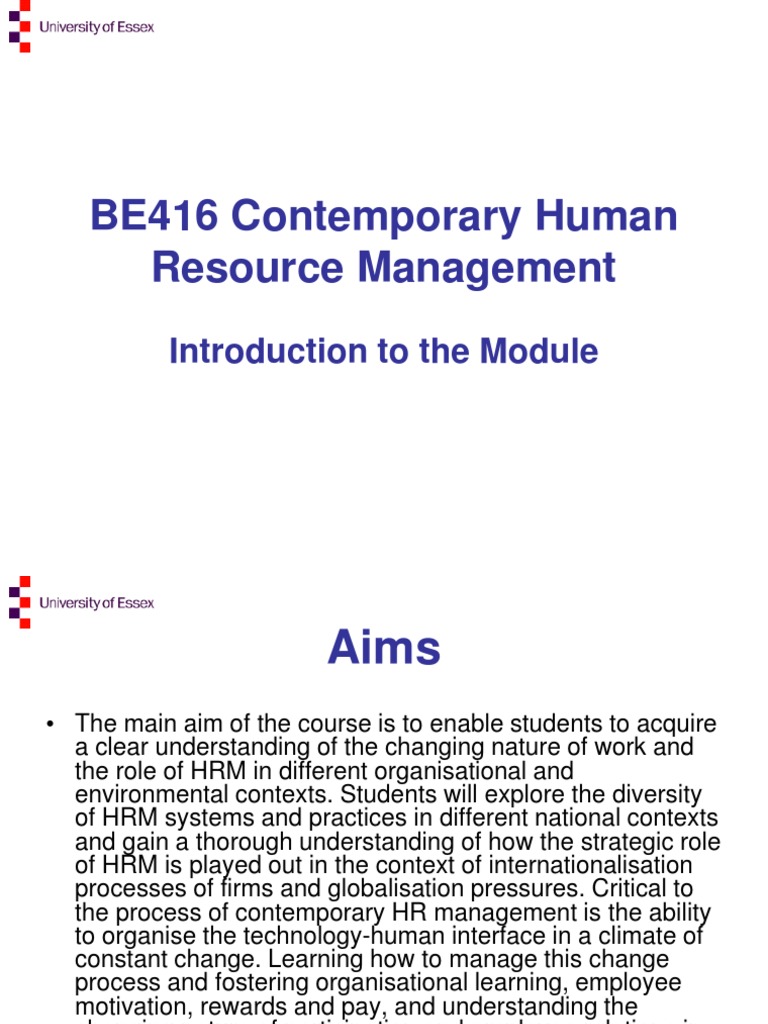 Contemporary Human Resource Management - An Introduction32 | PDF ...