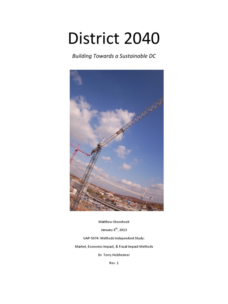 District 2040: Building Towards A Sustainable DC | PDF | Washington ...