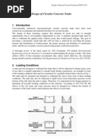 Water Tank Design (Aci 318-05 & 350-01) | PDF | Concrete | Materials