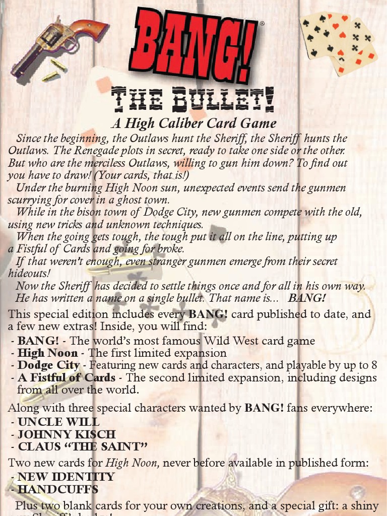 Bang The Bullet Rules | PDF