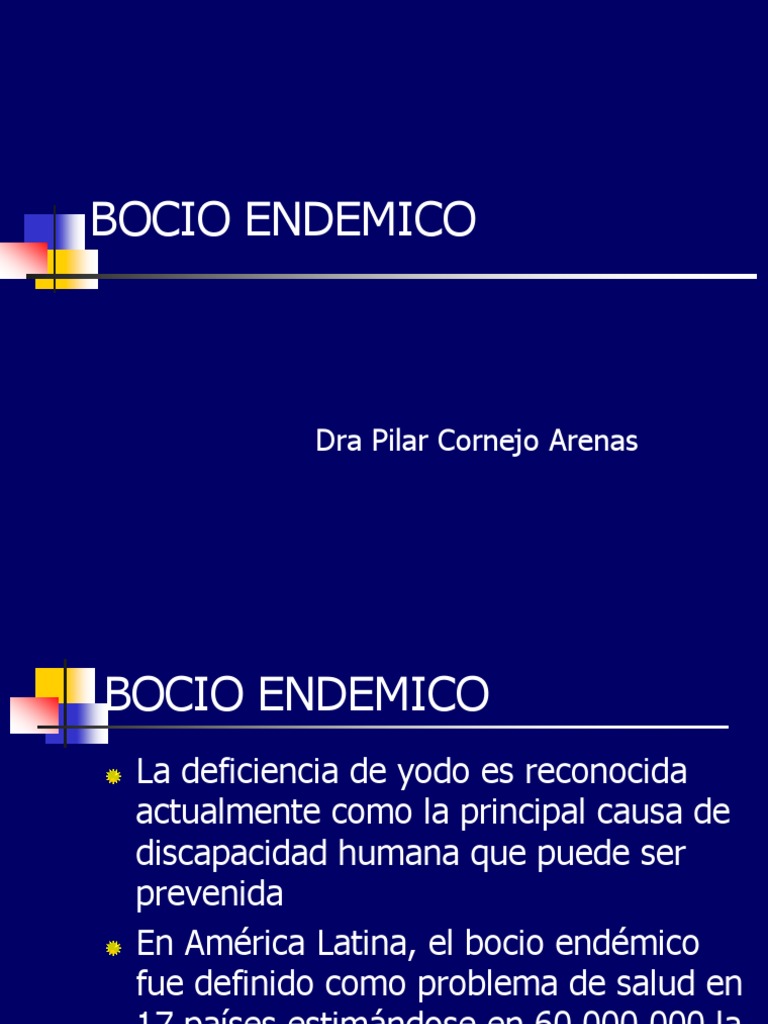 Clase 5 - Bocio Endemico | Tiroides | Yodo