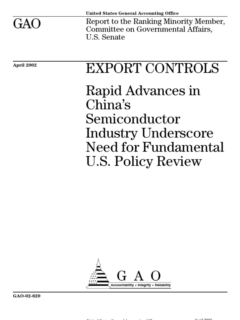 Gao Semiconductor Export Apr-2002 | PDF | Exports | Integrated Circuit
