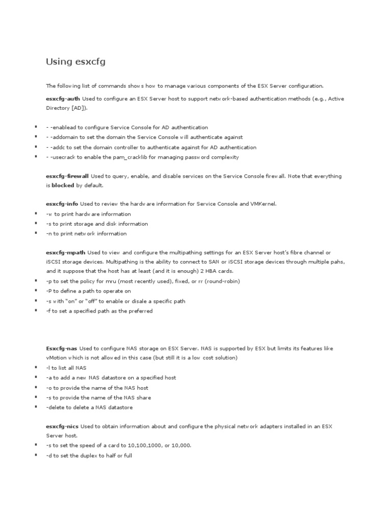 Vmware Commands | Download Free PDF | Hyper V | Operating System