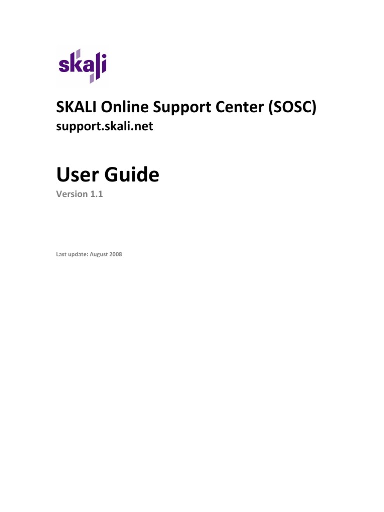 SOSC User Guide | PDF | Home Page | Tab (Gui)