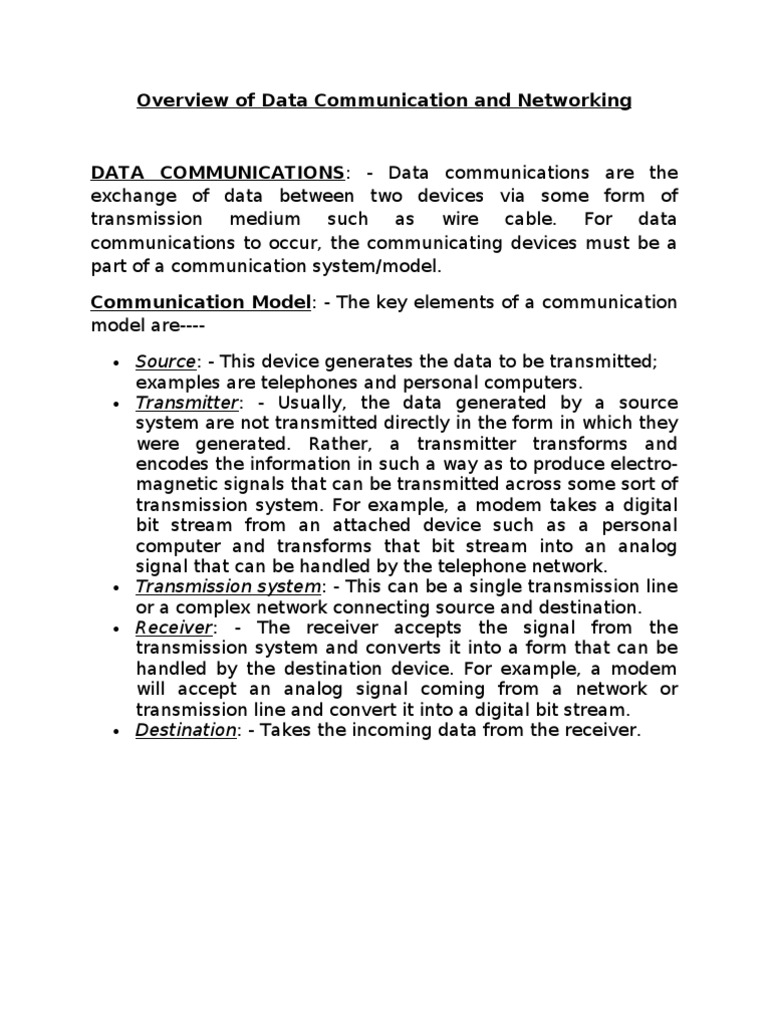 An In-Depth Overview of Data Communication Models, Network Topologies ...