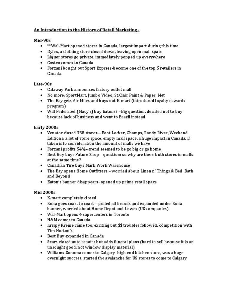 1 January 8, 2012 - MKTG 431 | PDF | Retailing | Retailers