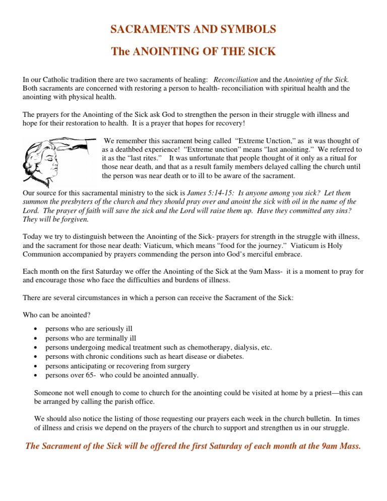 Anointing of The Sick | PDF | Social Conventions | Spirituality