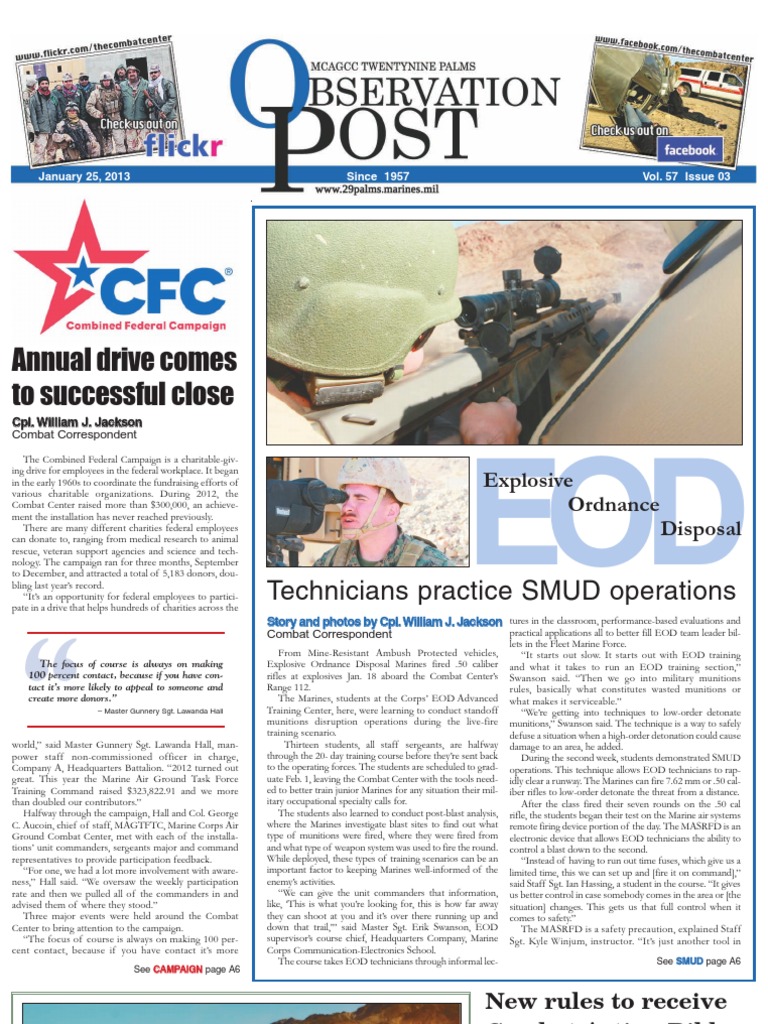 Observation Post, 25 January 2013 | PDF | Bomb Disposal | United States ...