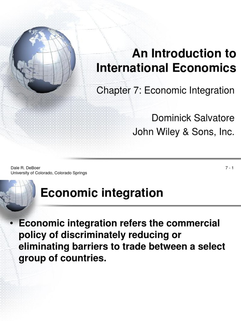 An Introduction To International Economics: Chapter 7: Economic ...