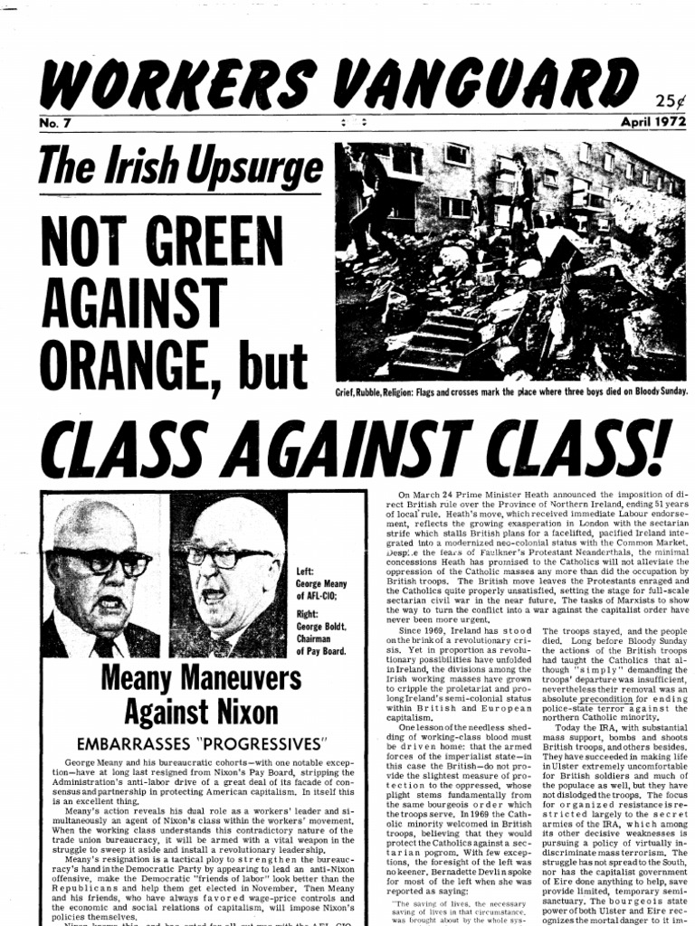Workers Vanguard No 7 - April 1972 | PDF | International Brotherhood Of ...