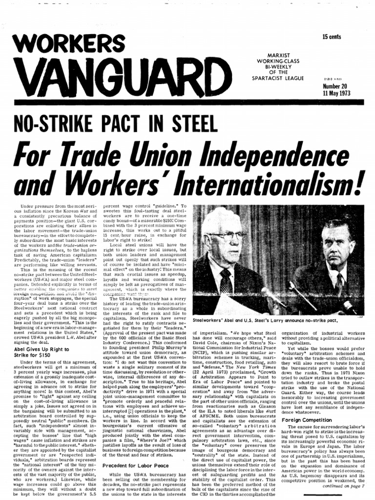 Workers Vanguard No 20 - 11 May 1973 | Download Free PDF | Social ...