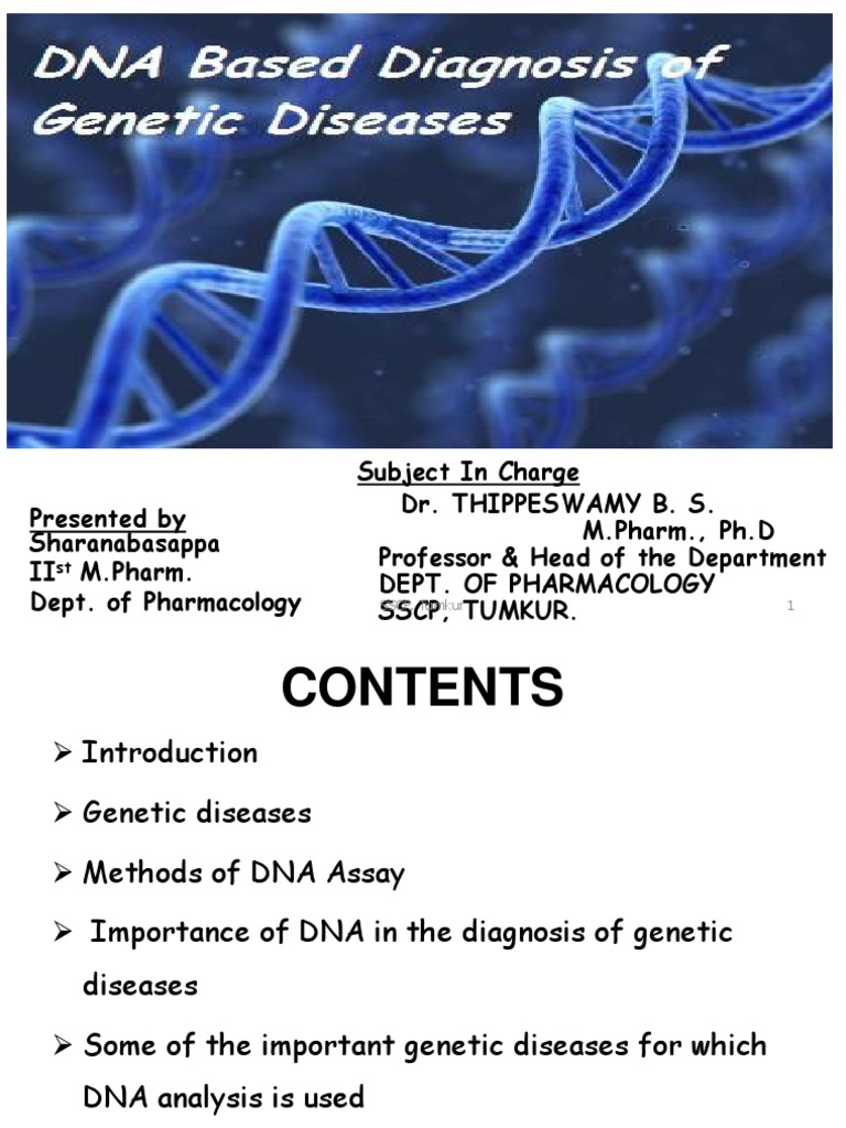 DNA Diagnosis of Genetic Diseases | Genetic Disorder | Dna Microarray