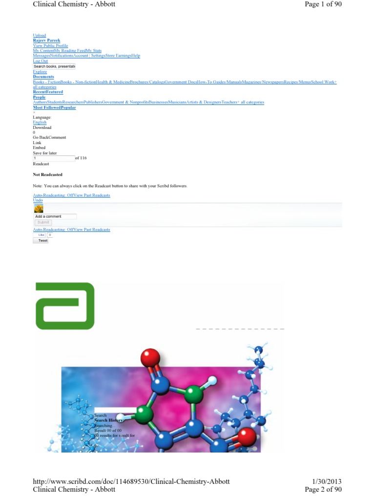 Clinical Chemistry Abbott | PDF | Online Services | Digital Technology