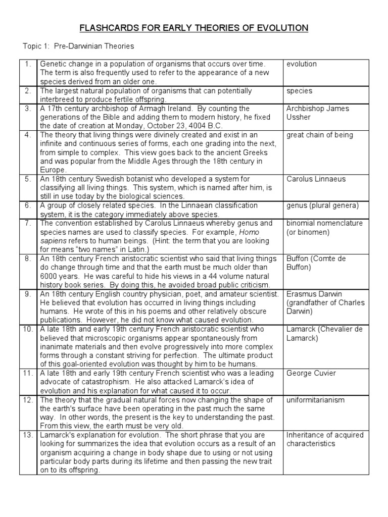 Theories of Evolution | PDF | Charles Darwin | Evolution