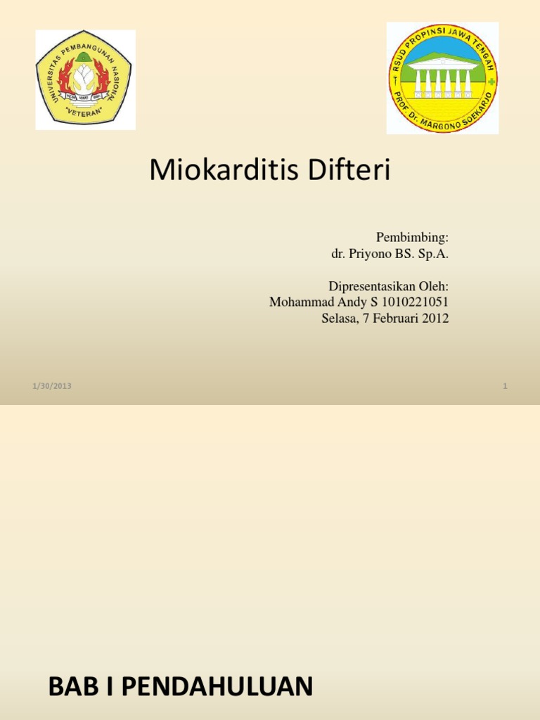 Miokarditis Difteri | PDF