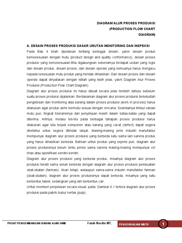 Diagram Alur Proses Produksi1 | PDF | Bisnis | Teknologi & Rekayasa