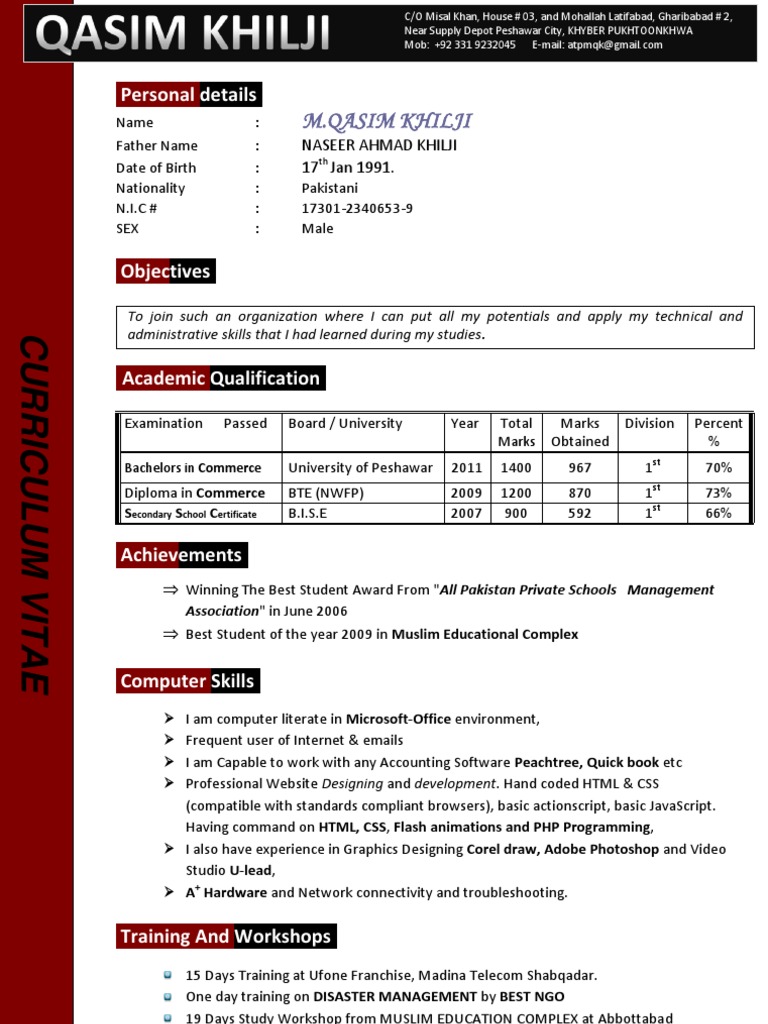 Acca CV | PDF | Audit | Internal Audit