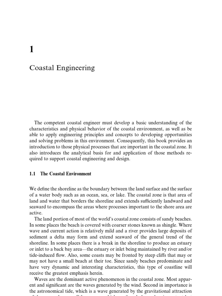 Introduction to Coastal Engineering | PDF | Coast | Beach