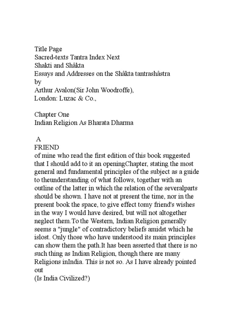 Shakti and Shakta | PDF | Brahman | Dharma