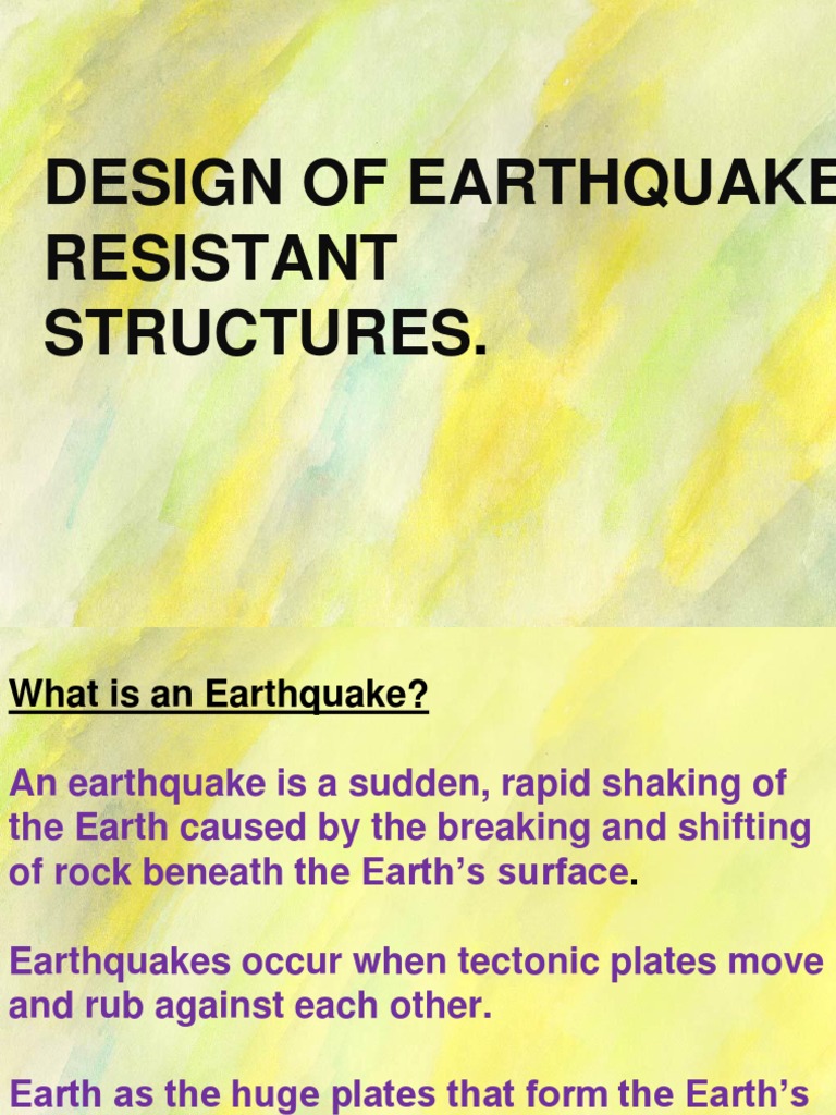 Design of Earthquake Resistant Structures | PDF | Earthquakes | Mechanics