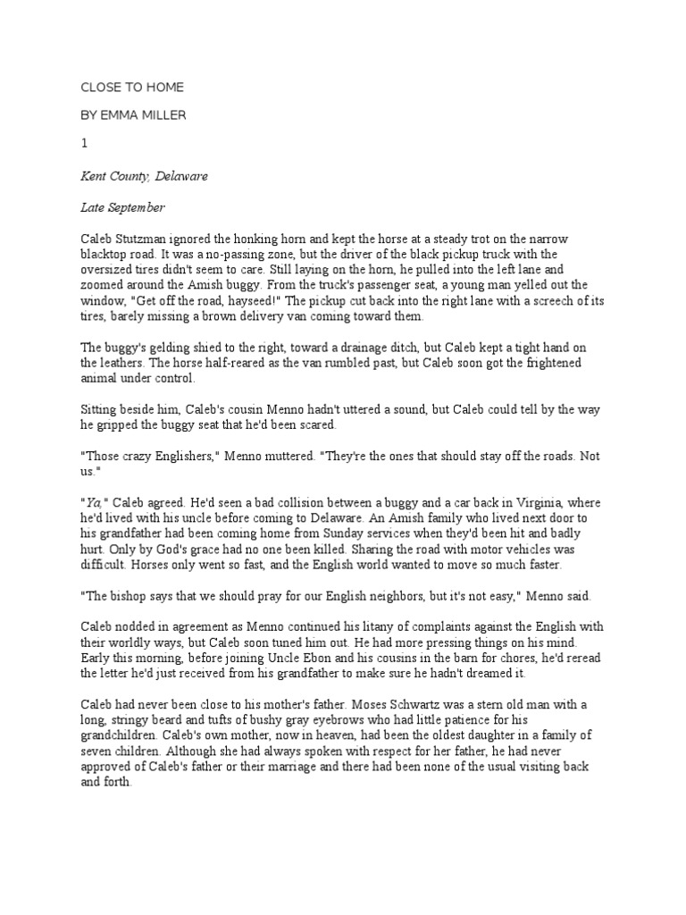 Close To Home | PDF | Forgiveness