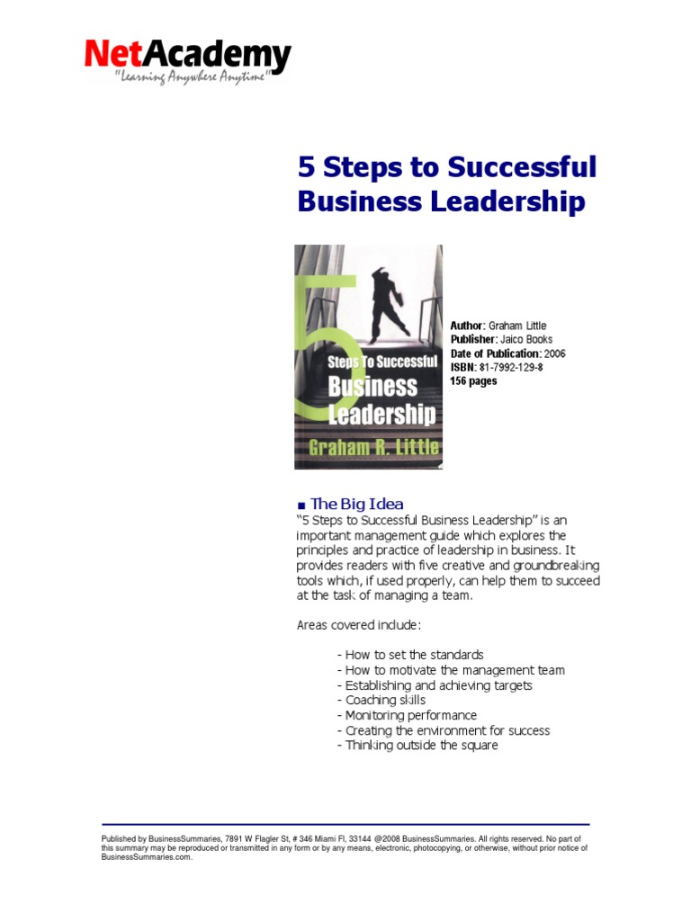"5 Steps to Business Leadership Success" | PDF