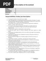 Duties and Responsibilities of Chief Accountant | PDF | Audit | Accounting