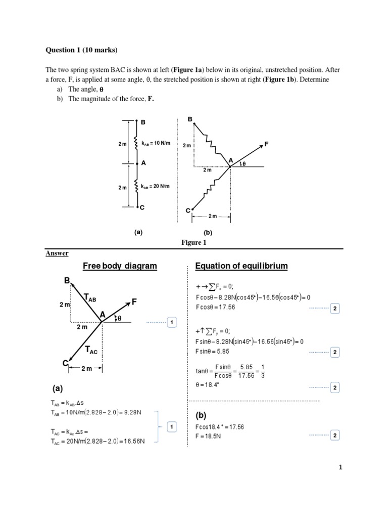 Equilibrium Problems in Statics | PDF
