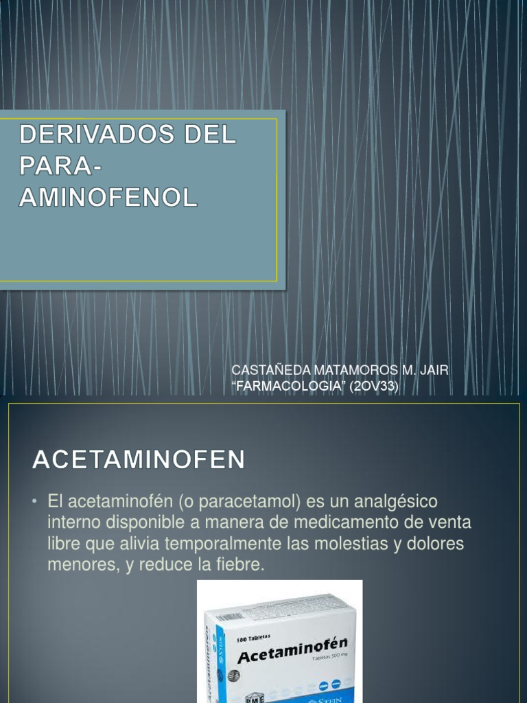 Derivados Del Para-Aminofenol | PDF