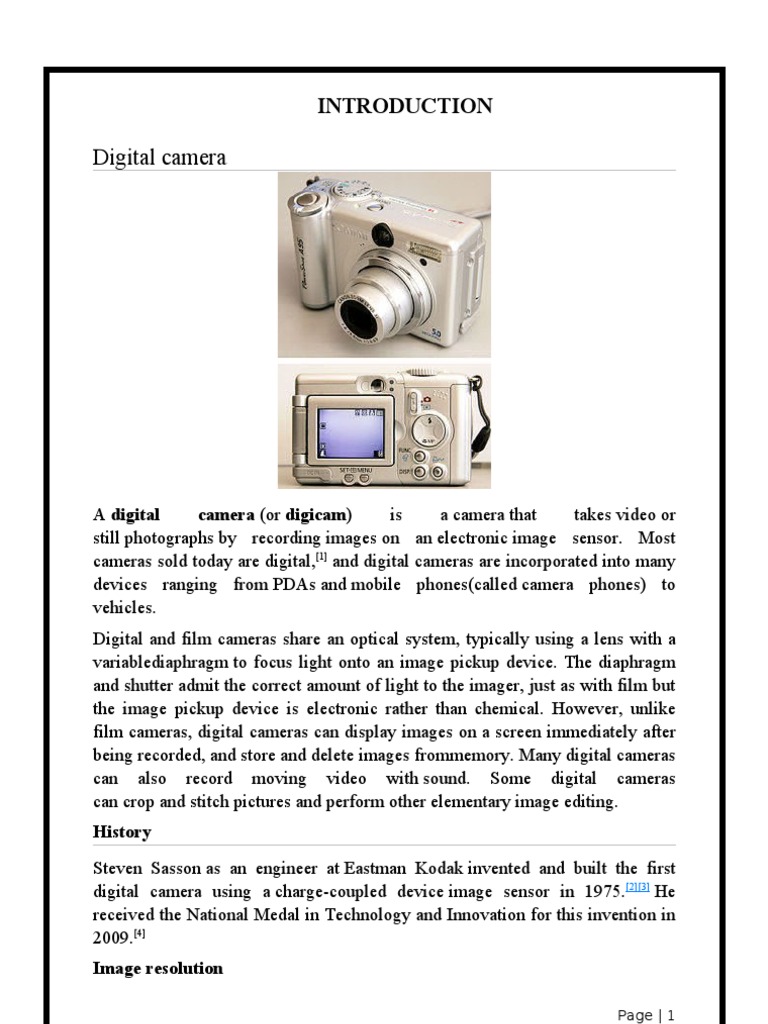 Degital Camera | PDF | Art | Computers