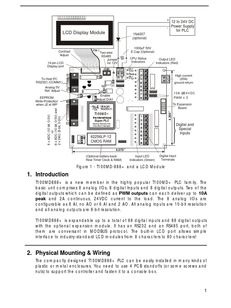 3) Connecting The PLC To External Devices | PDF | Power Supply | Analog ...