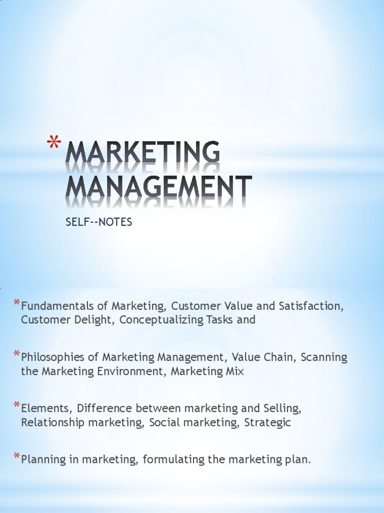 Marketing Management | PDF | Market Segmentation | Marketing