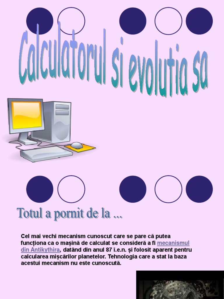 Evolutia Calculatorului