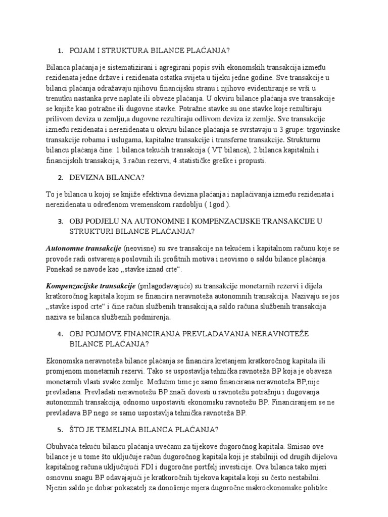 Kolokvij 2 Međunarodna Ekonomija | PDF