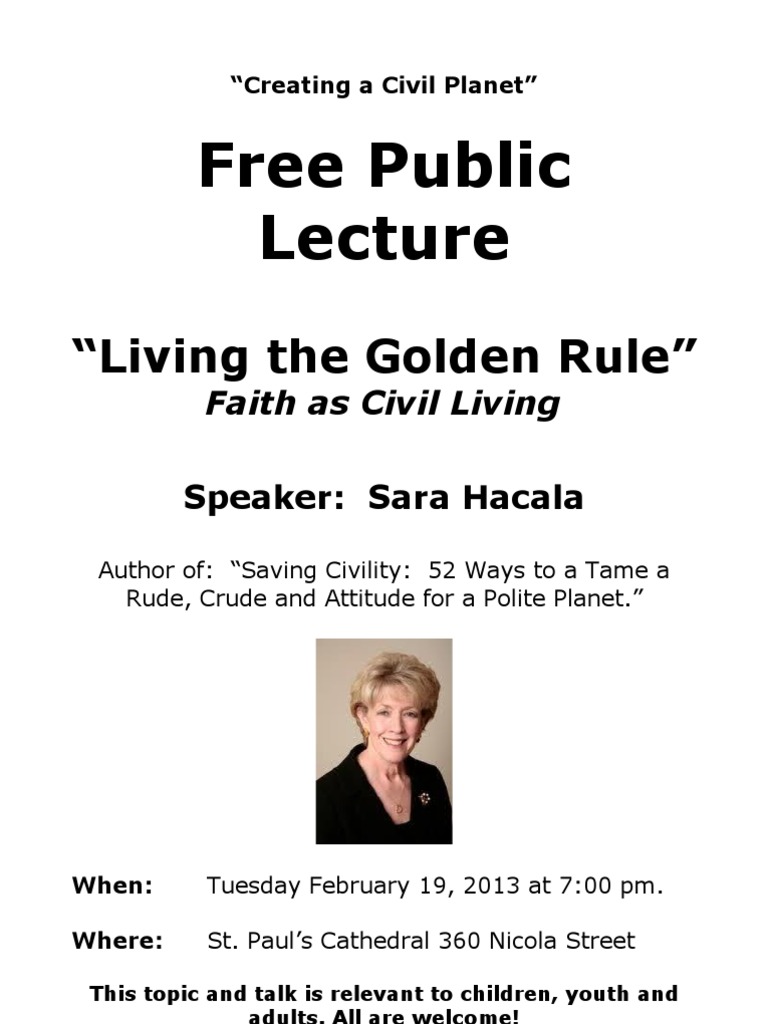 Free Public Lecture | PDF | Social Science | Philosophy