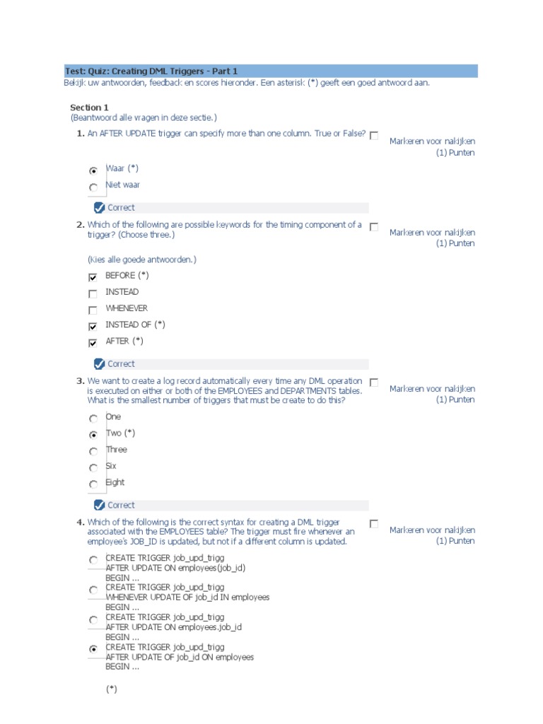 Creating DML Triggers - Part 1 | PDF | Data | Information Retrieval