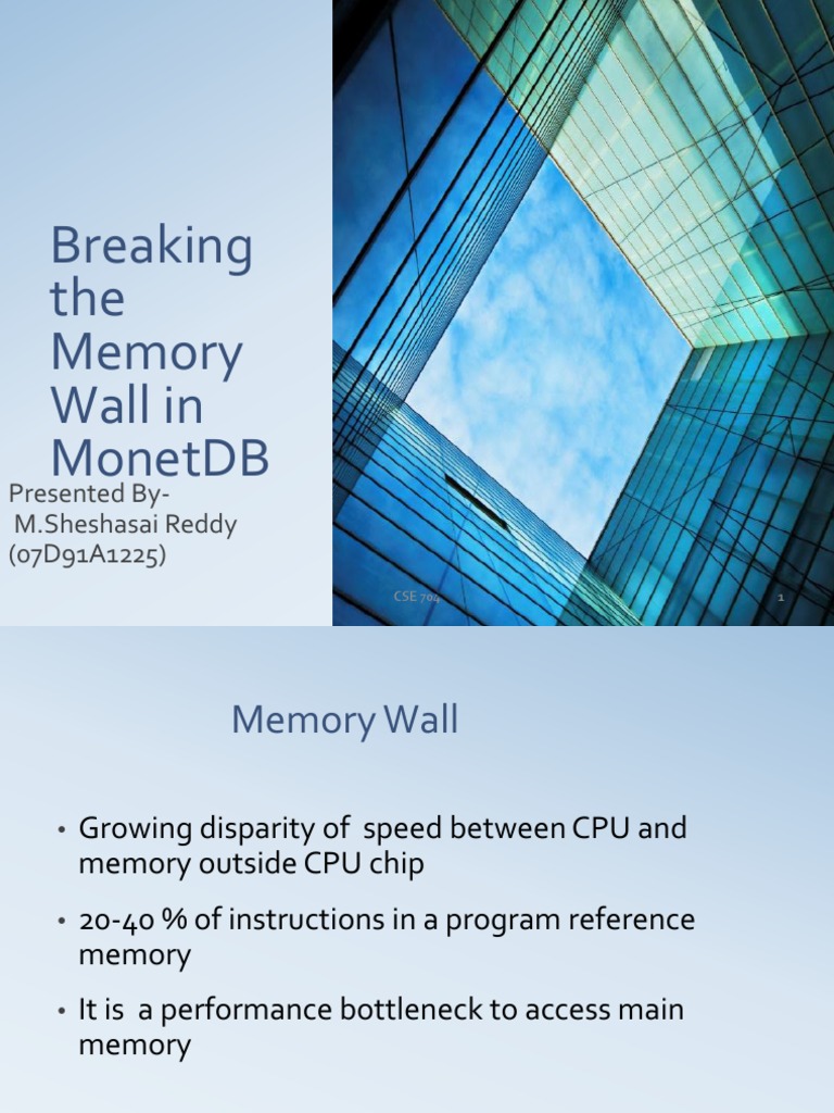Breaking The Memory Wall in MonetDB | PDF | Cpu Cache | Computer Data Storage