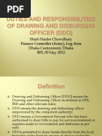 DDO Duties and Responsibilities Explained | PDF | Cheque | Payments