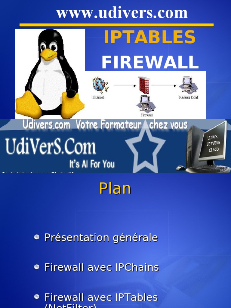 La Mise en Place D'un Pare-Feu Linux IPTABLES | PDF | Transmission des ...