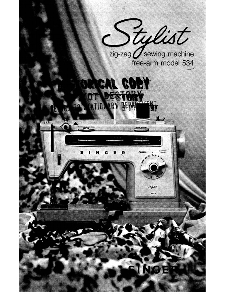 Singer 534 Stylist Sewing Machine | PDF