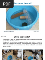 Flota o se hunde: Experimento para niños | PDF | Peso | Masa