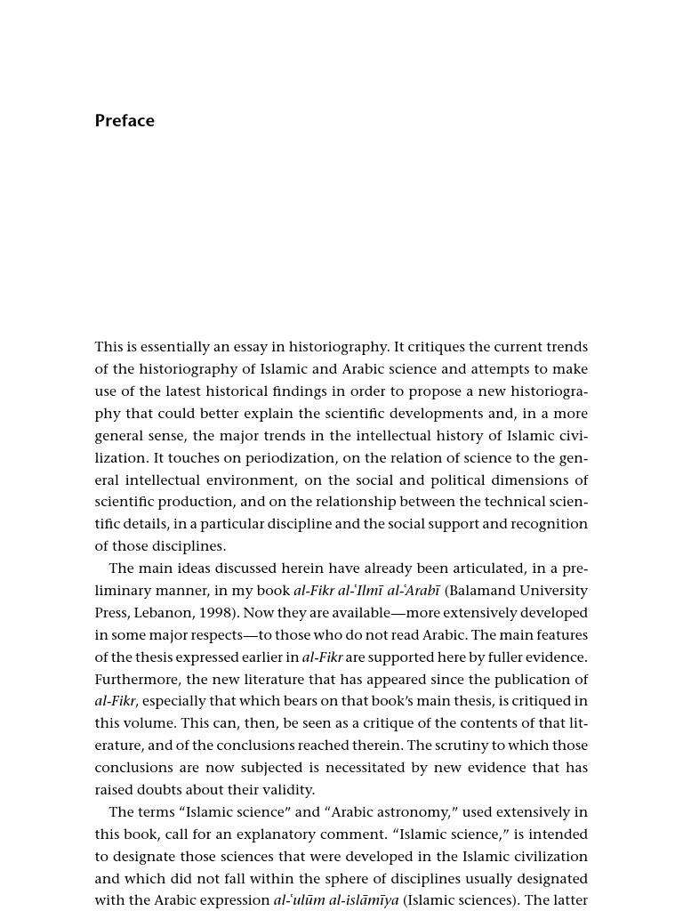 Preface: Al-Fikr, Especially That Which Bears On That Book's Main ...