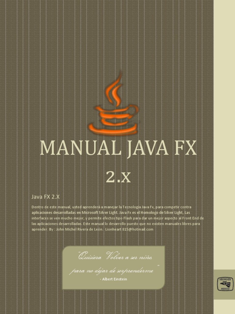 Mi Manual Java FX | PDF | Páginas del servidor Java | Bases de datos